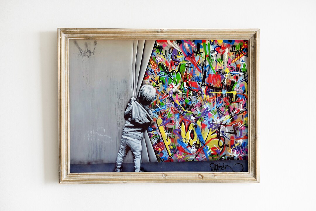 Banksy Behind the Scenes High Quality Posterbanksy Wall Artgraffiti ...