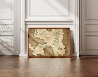 Throne of Glass Erilea Map - Etsy