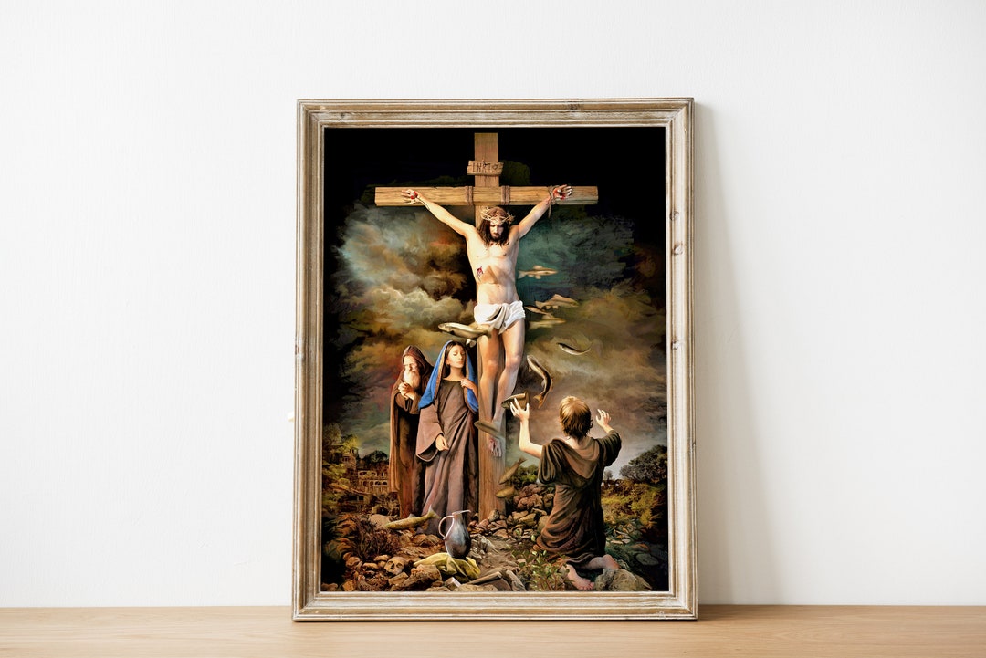 Retro Jesus Christ Poster, Jesus Christ, Jesus Christ Painting ...