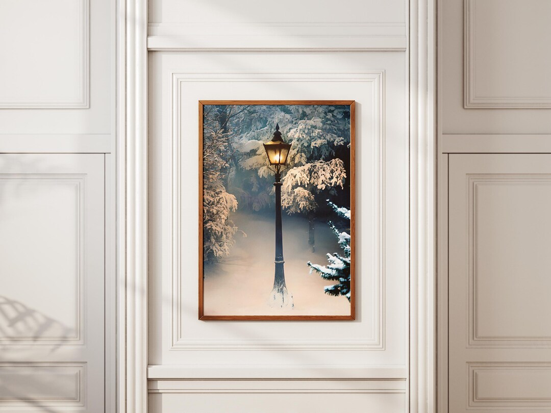 Printable Narnia Poster of Aslan and Lamppostprintable Narnia Poster ...