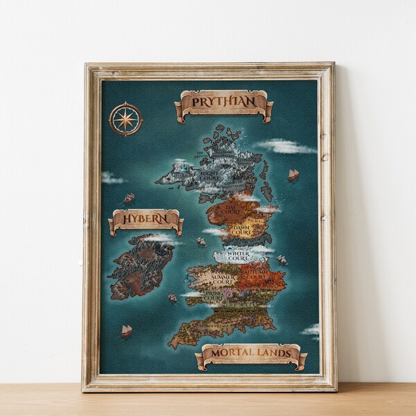 Acotar Map Digital Art - Etsy