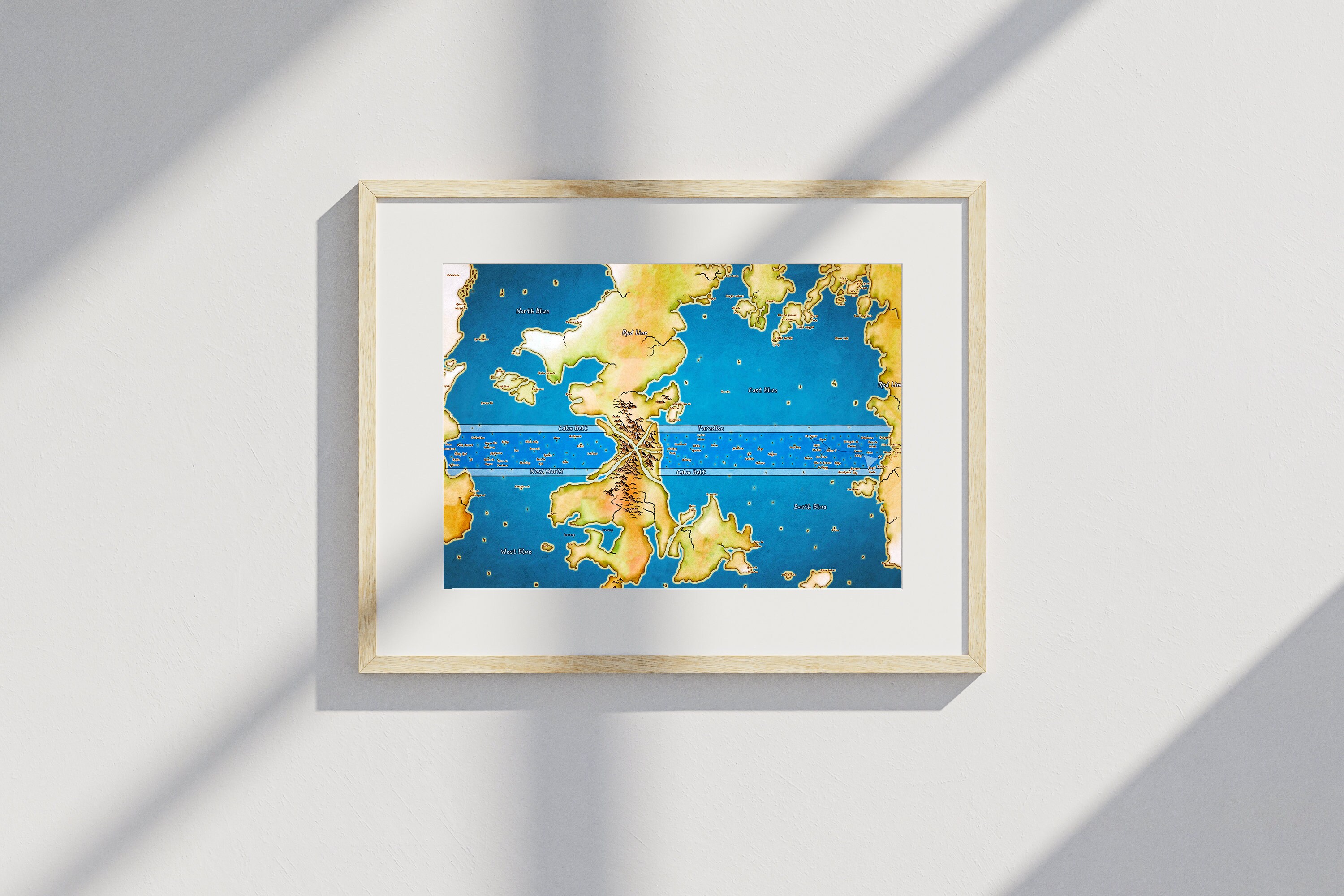 One Piece World Map, Anime World Map, Anime Wanted Map, World Map ...