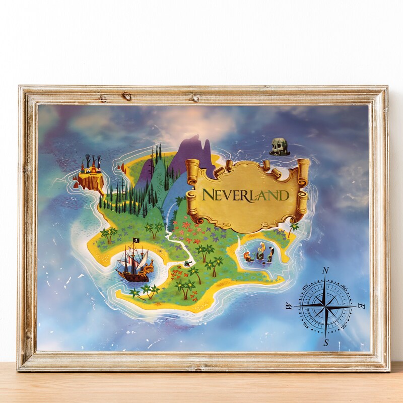 Neverland Map - Etsy