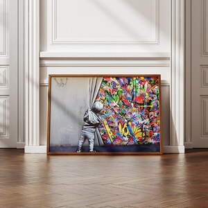 Banksy High Quality Poster | Graffiti Wall Art, Street Art Canvas ...