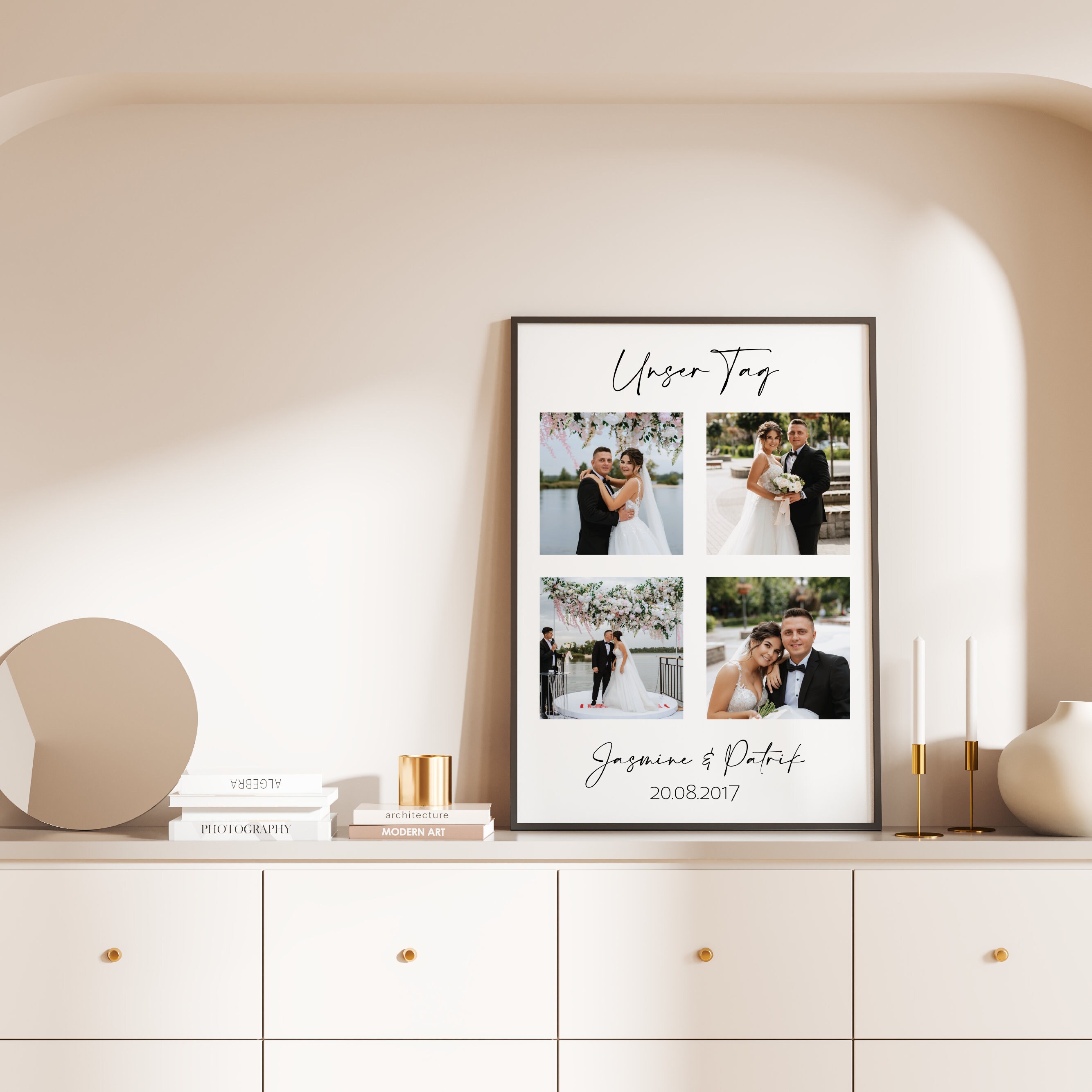 Personalized Family Poster With Photo & Text, Gift, Mother's Day ...