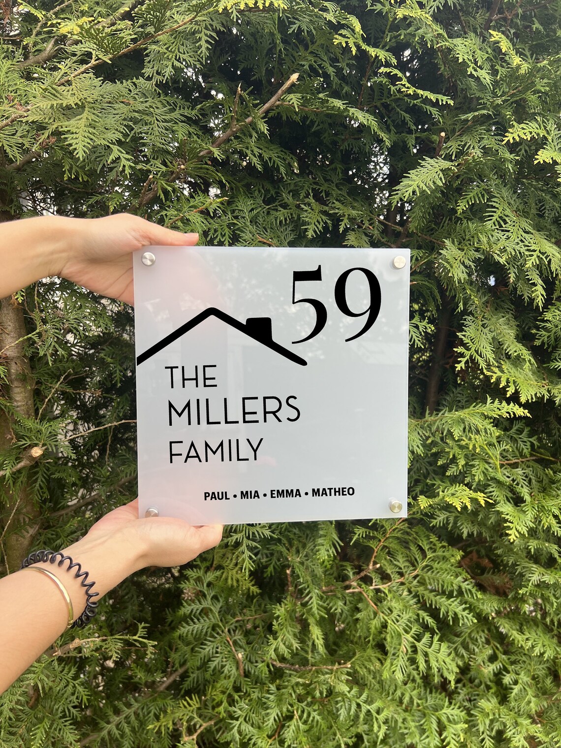 Personalized Door Signs for Your Family, Door Signs With Mounting ...