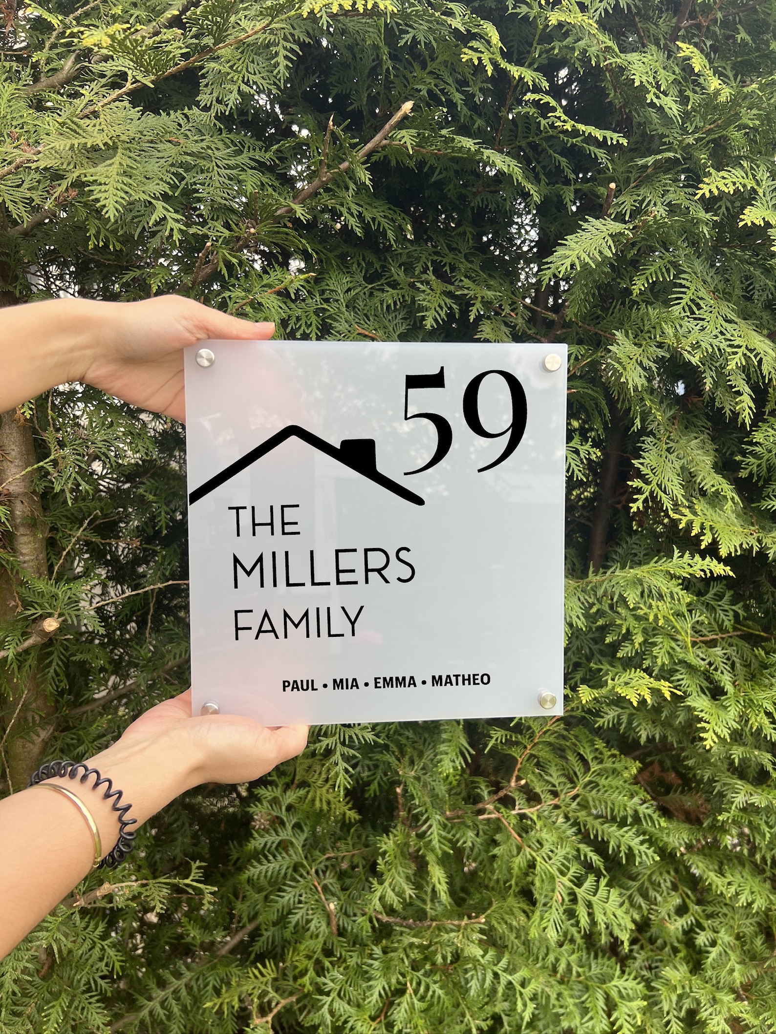 Personalized Door Signs for Your Family, Door Signs With Mounting ...