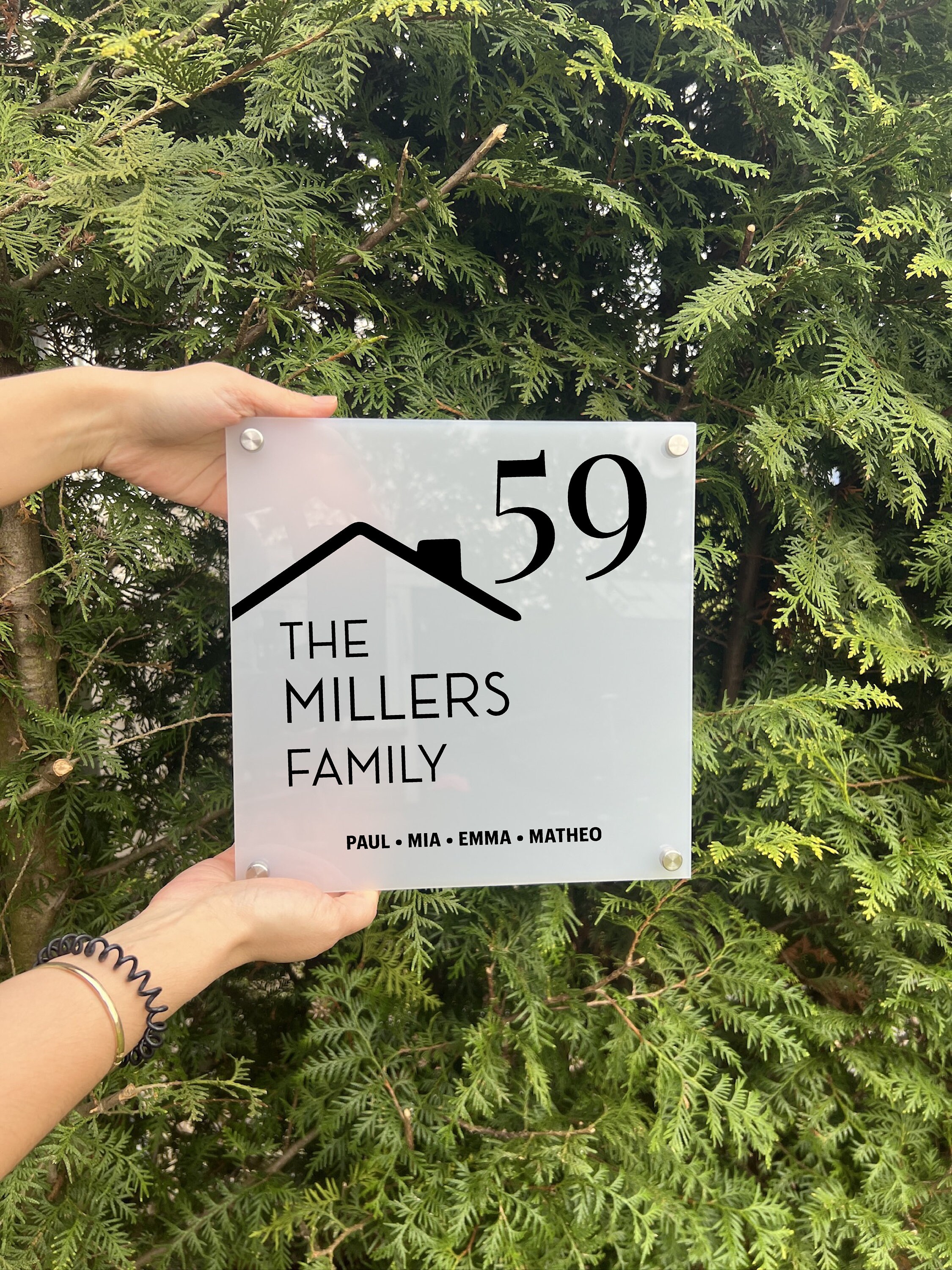 Personalized Door Signs for Your Family, Door Signs With Mounting ...
