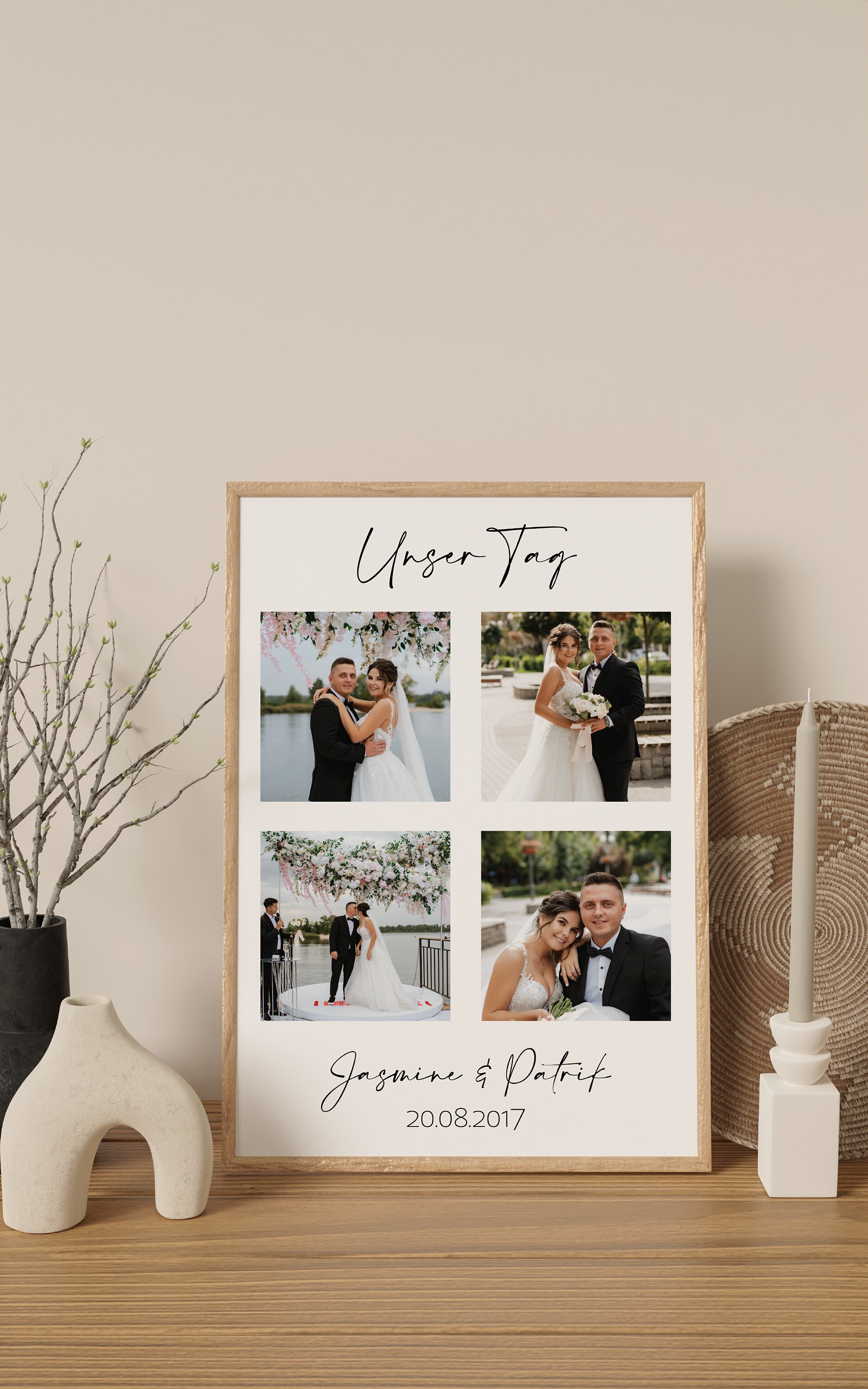 Personalized Family Poster With Photo & Text, Gift, Mother's Day ...