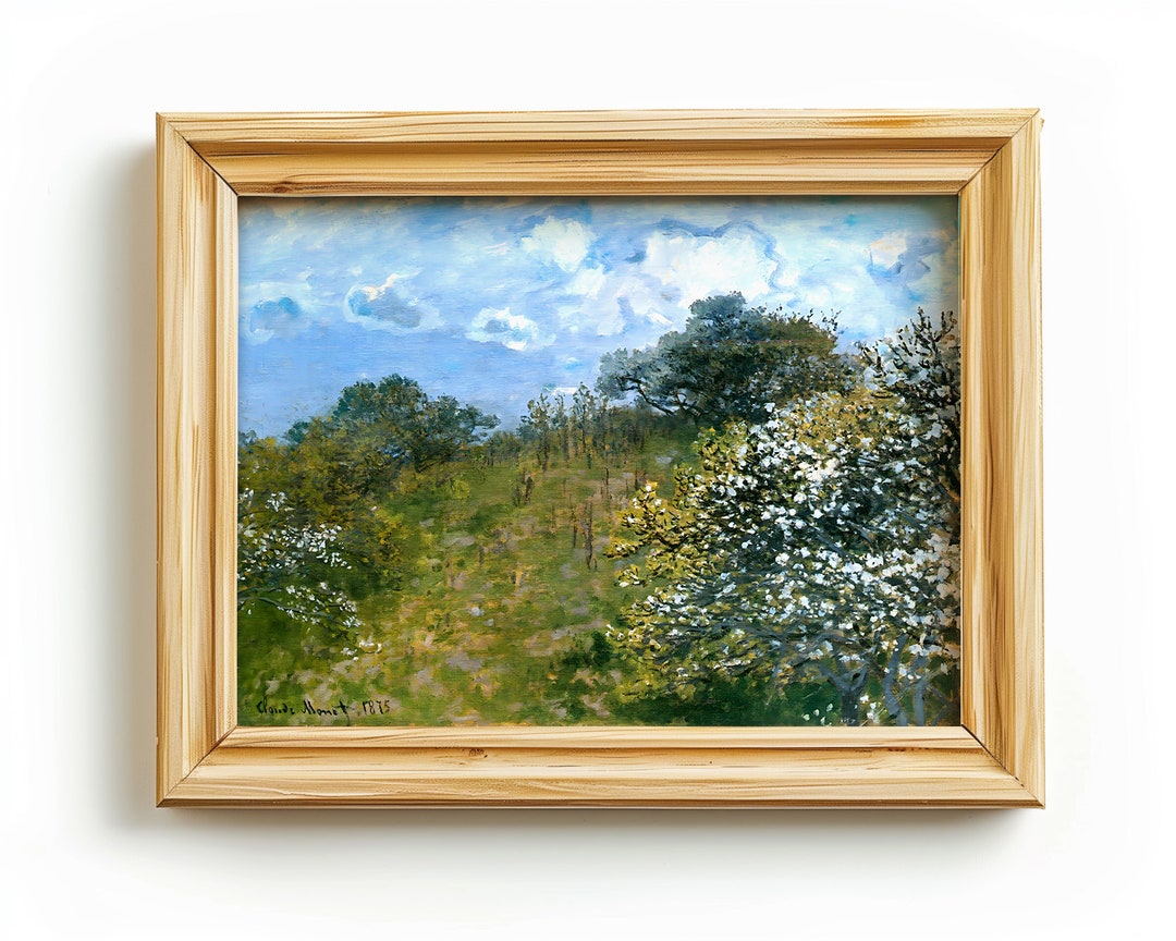 Spring Landscape Monet Painting Claude Monet Trees in Blossom ...