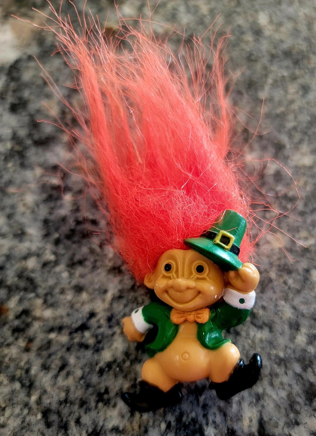 Vintage 2” Russ Troll Doll Lapel Pin, Irish Leprechaun - Etsy