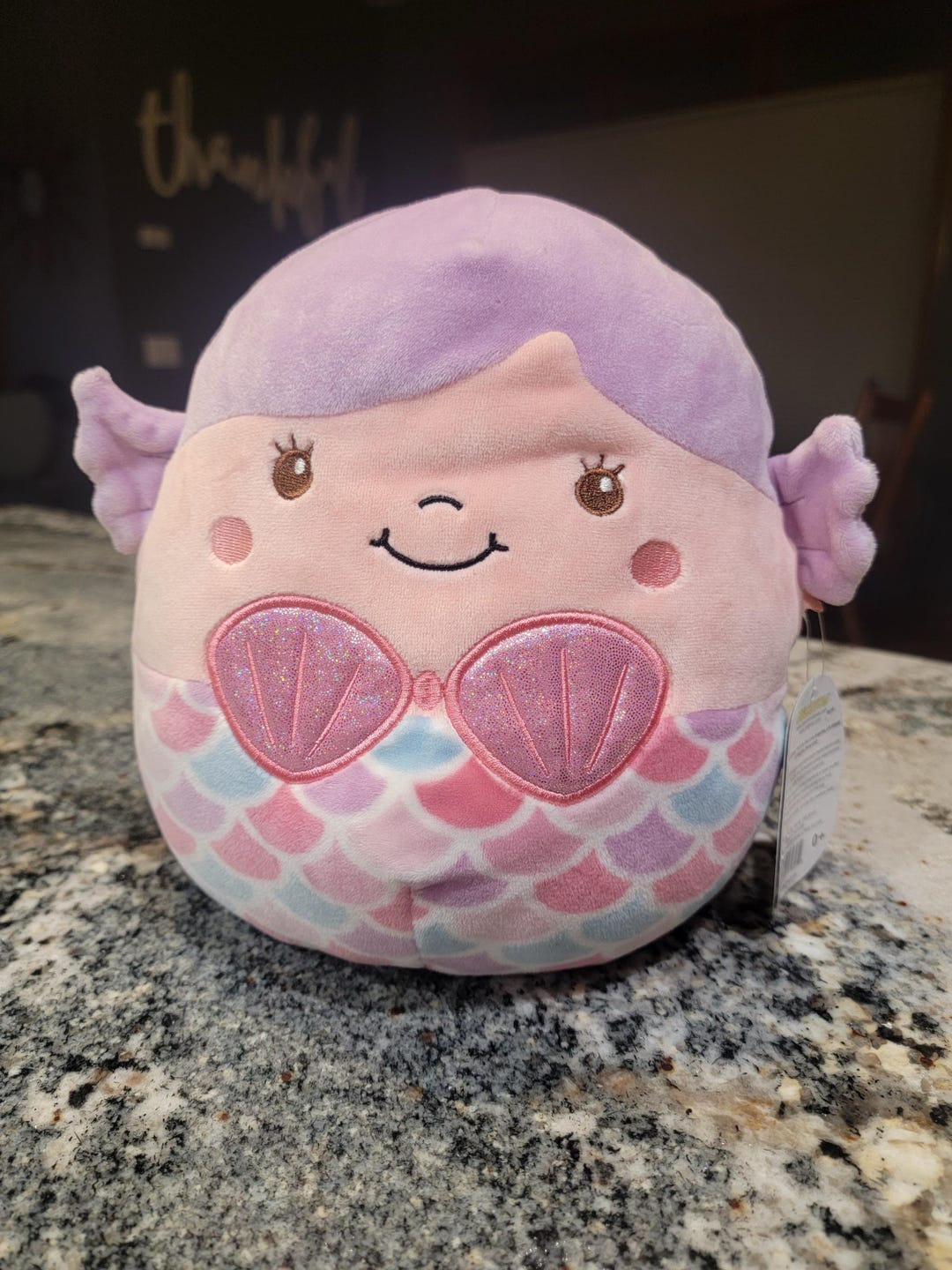 Denise the Mermaid Squishmallow Plush 8” Purple Hair Pink Sparkle - Etsy