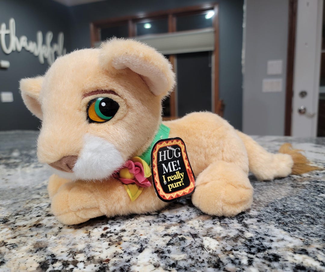 Napa the Lion King Disney Mattel 1993 Purring Stuffed Animal - Etsy