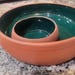 Vintage Terra Cotta Over and Back Inc. Chip and Dip Serving Dish With ...