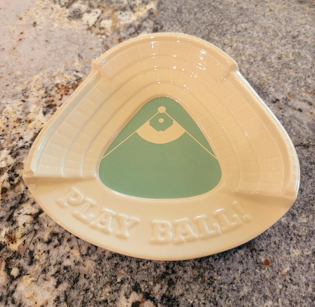Baseball “play Ball” Triangle Catch All Dish - Etsy
