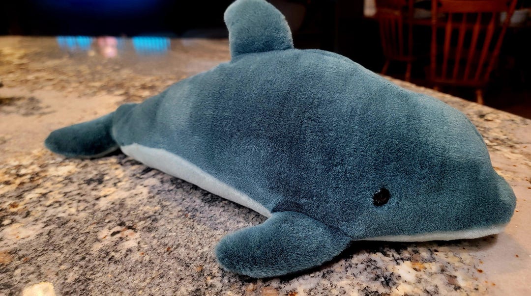 The Westcliff Collection Blue Dolphin Plush Stuffed Toy Rare 17” Long ...