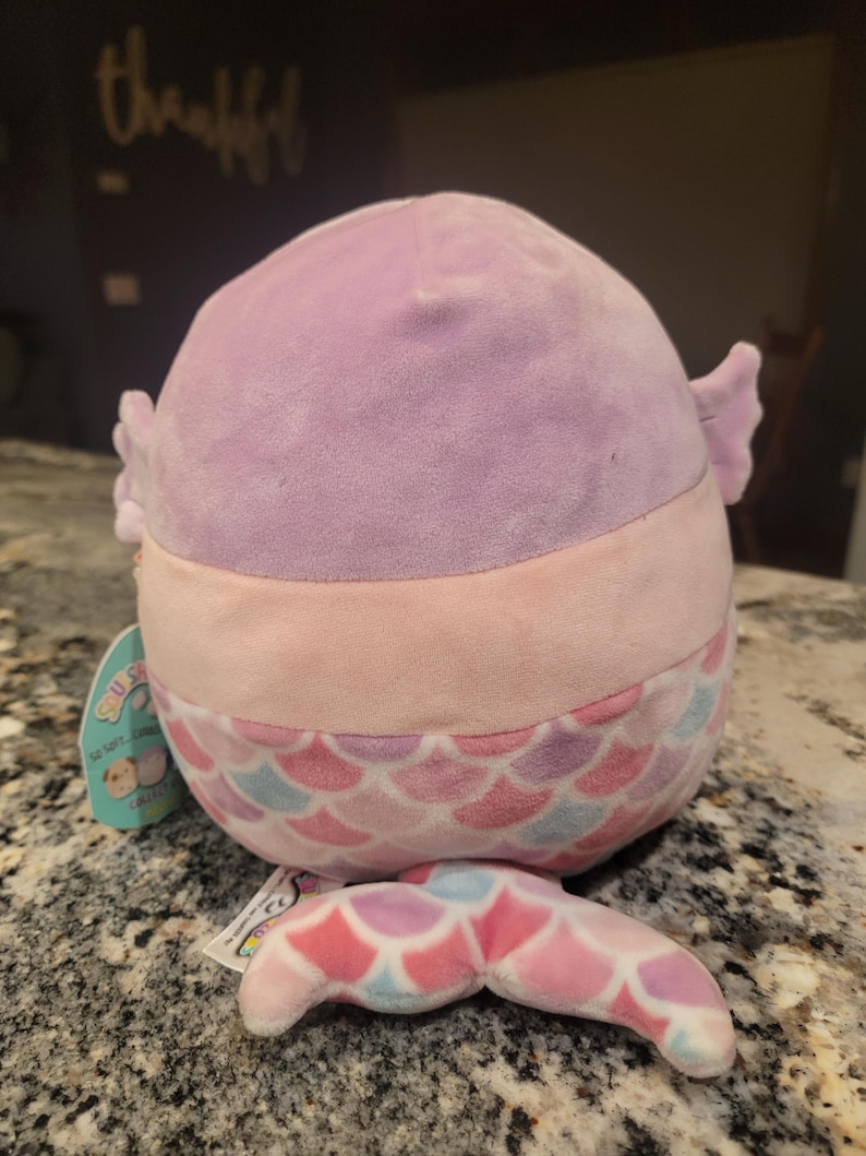 Denise the Mermaid Squishmallow Plush 8” Purple Hair Pink Sparkle - Etsy