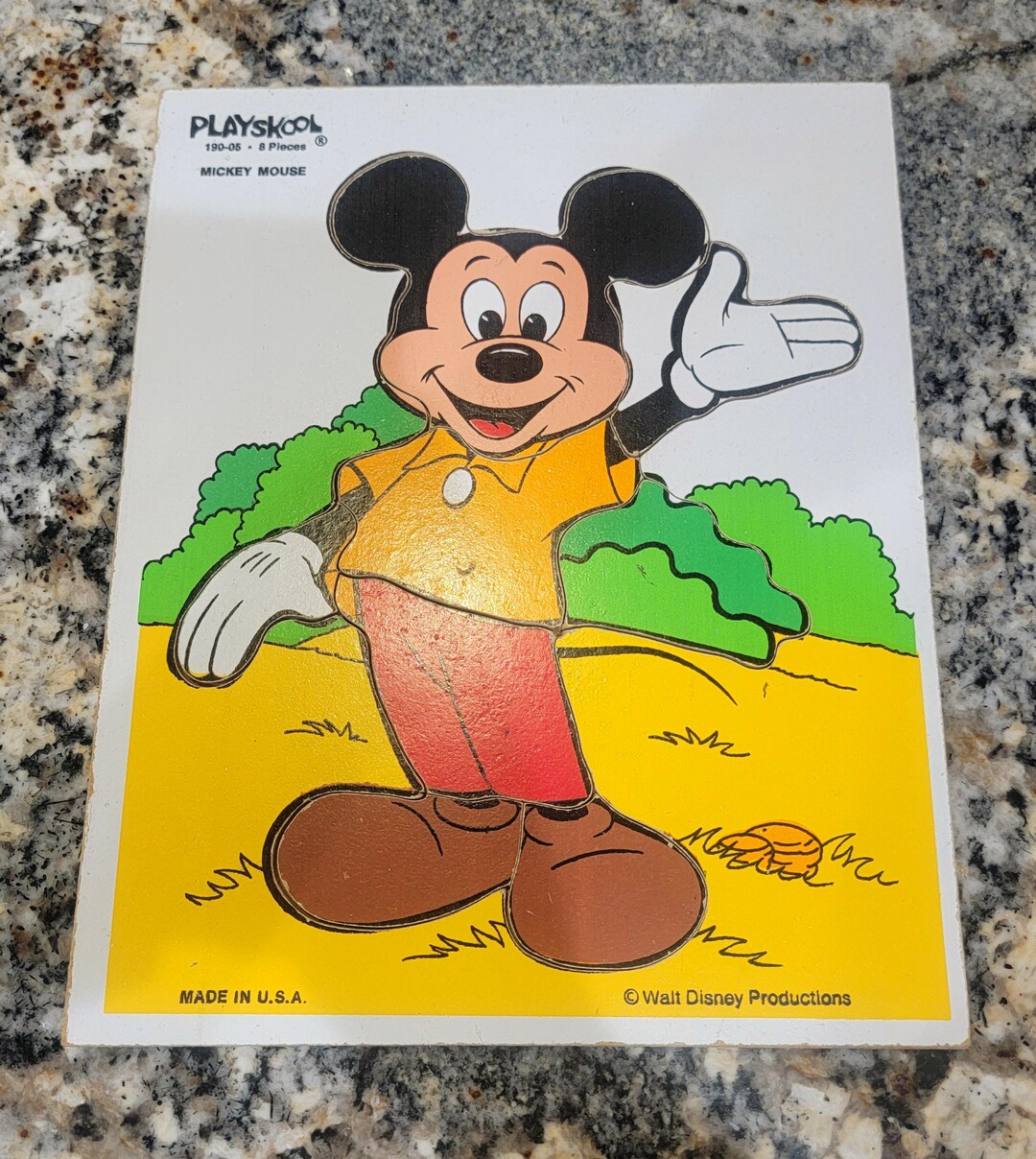 Vintage Playskool Walt Disney Wooden Puzzle Mickey Mouse - Etsy
