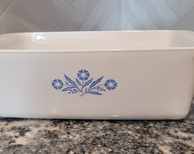Corning Ware Blue Cornflower Loaf Pan P-315-B - Etsy