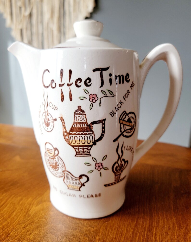 Rare 1930s Antique Tilso coffee Time Musical Coffee Teapot Made in ...