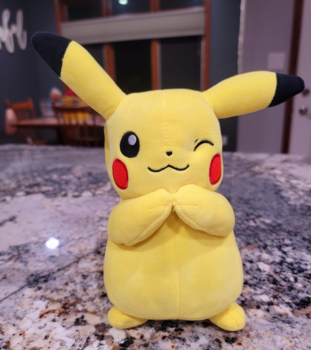 Winking Pikachu 9” Plush Pokémon - Etsy