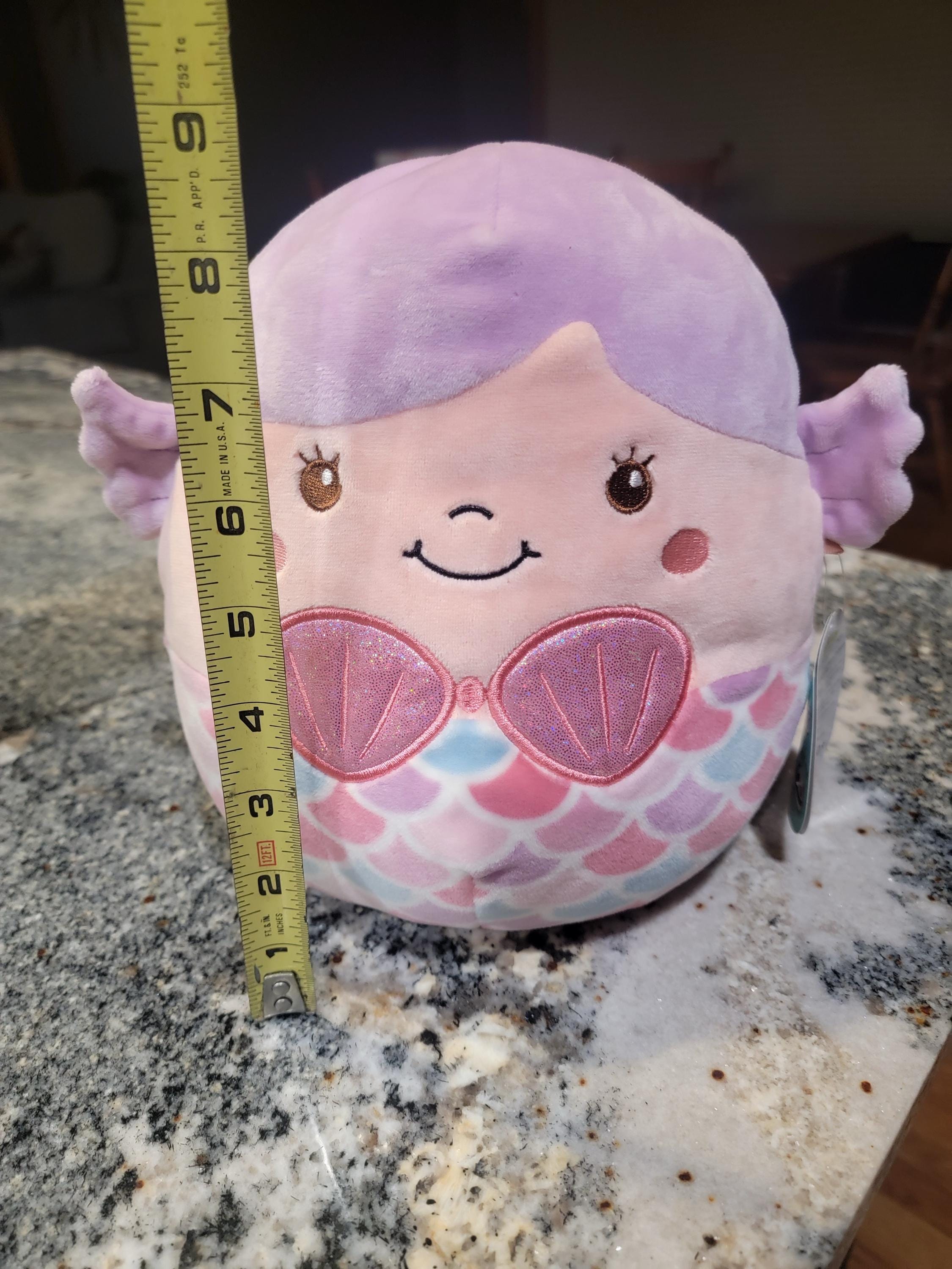 Denise the Mermaid Squishmallow Plush 8” Purple Hair Pink Sparkle - Etsy
