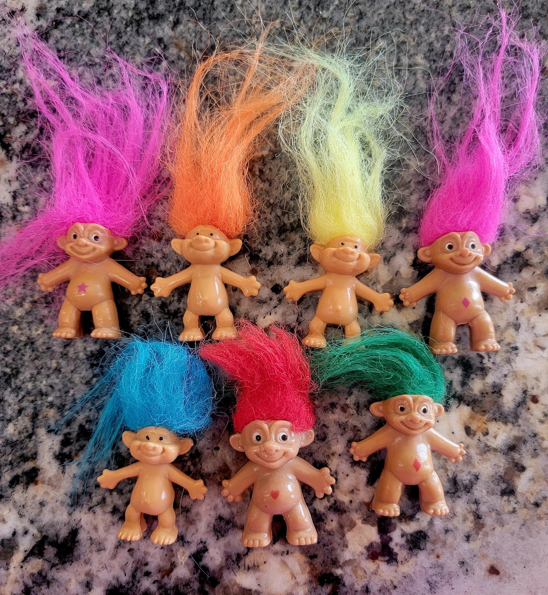Miniature Troll Pencil Toppers Lot - Etsy