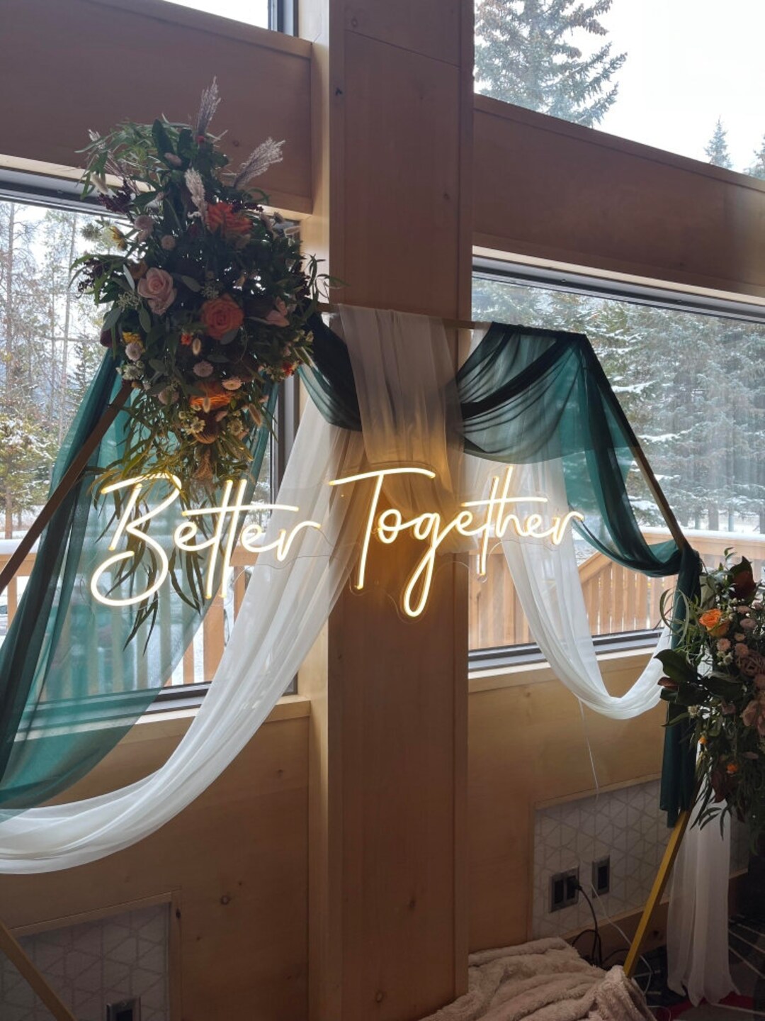 Custom Modern Wedding Sign | Welcome Neon Sign | Wedding Backdrop ...