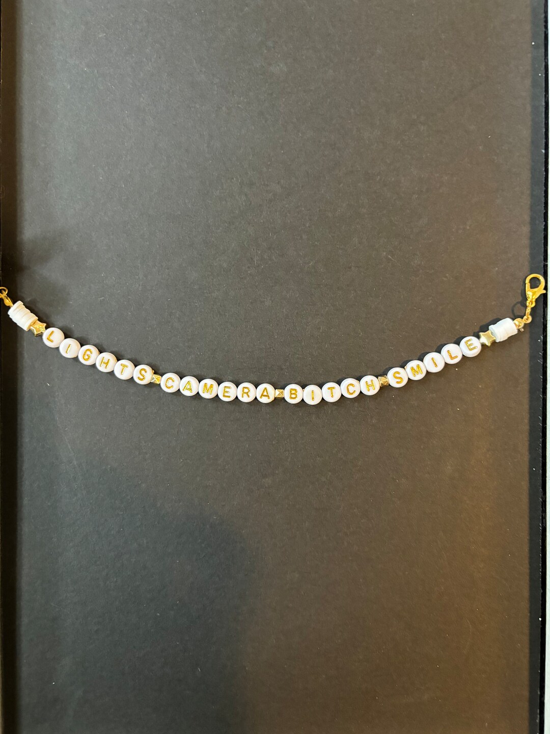 Lights Camera B*tch Smile Friendship Bracelet - Etsy