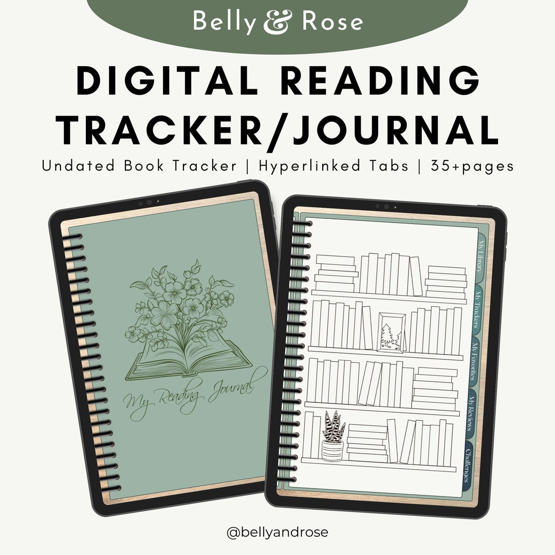 Digital Book Journal - Yearly Reading Tracker, Monthly Logs, and ...