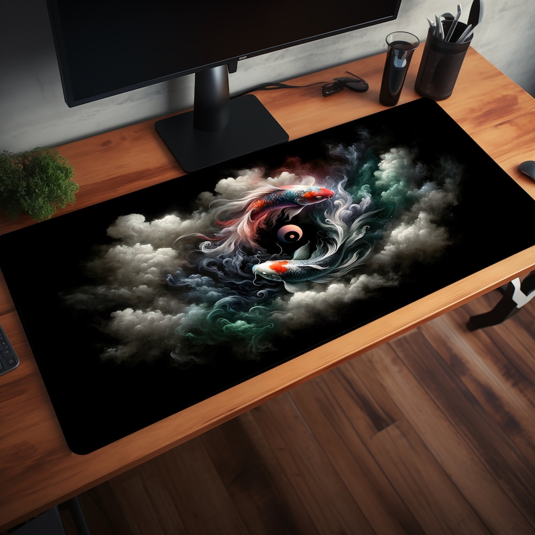 Japan Koi Fish Gaming Mousepad - High Quality XXL Mouse Pad - Printed ...