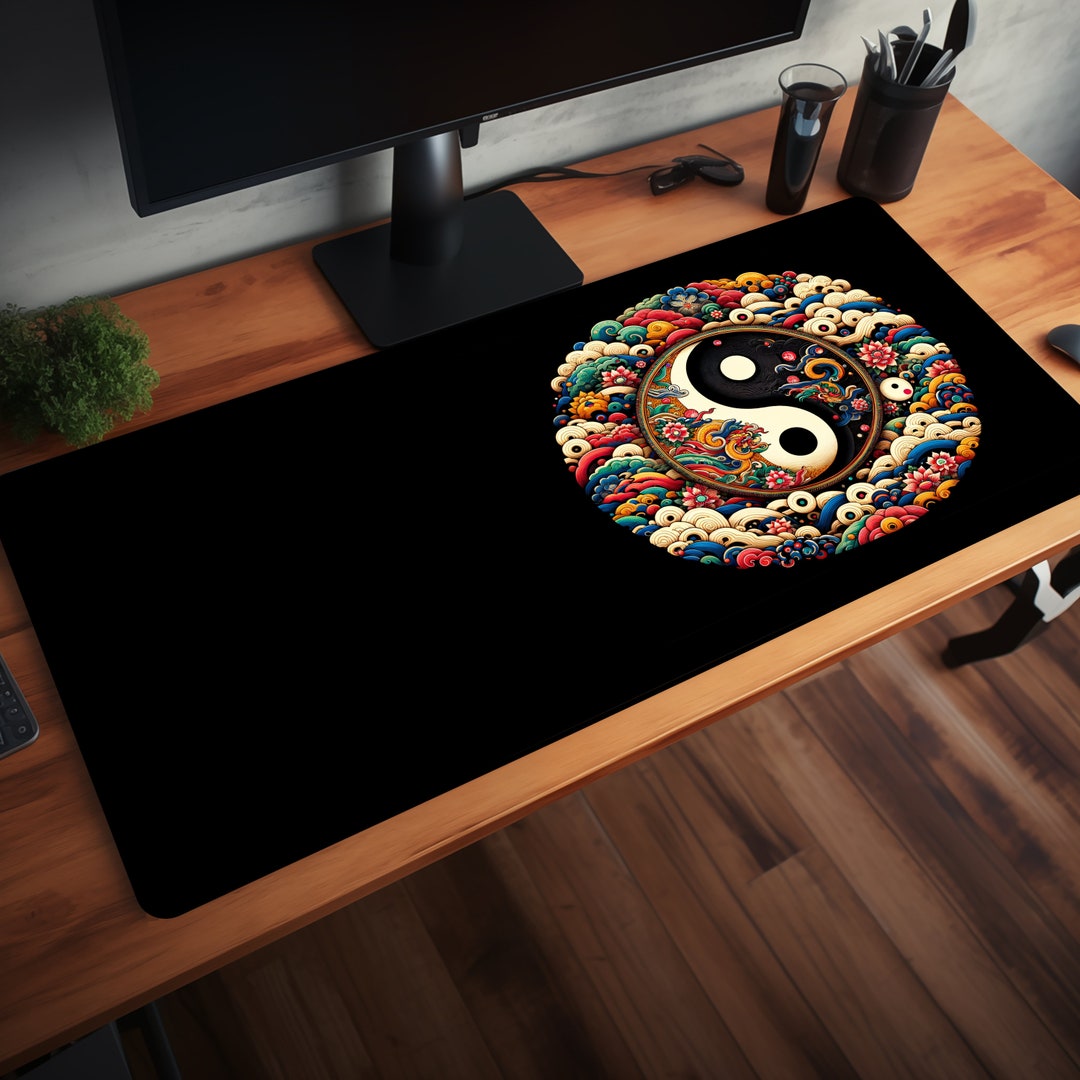 Colorful Yin and Yang Gaming Mousepad - High Quality XXL Mouse Pad ...
