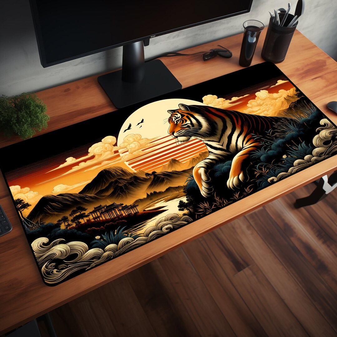 Tiger Elegance Gaming Mousepad - High Quality XXL Mouse Pad - Printed ...