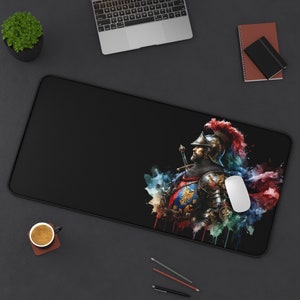 Medieval Knight Gaming Mousepad - High Quality XXL Mouse Pad - Printed ...