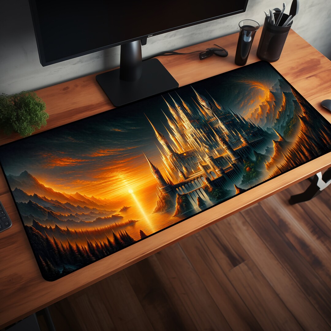 High Elf Castle Gaming Mousepad - High Quality XXL Mouse Pad - Printed ...