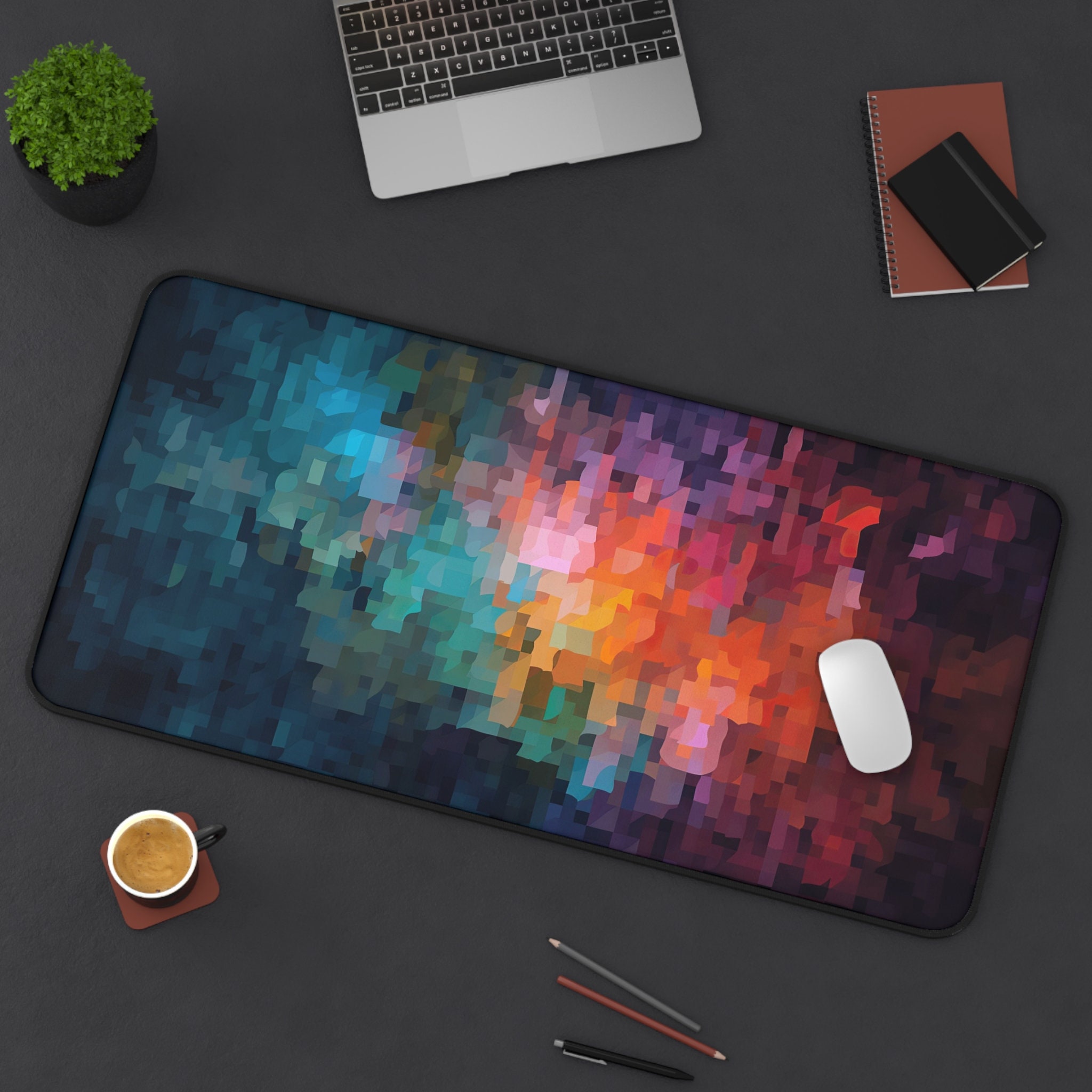Vibrant Fractales Gaming Mousepad High Quality XXL Mouse Pad Printed ...