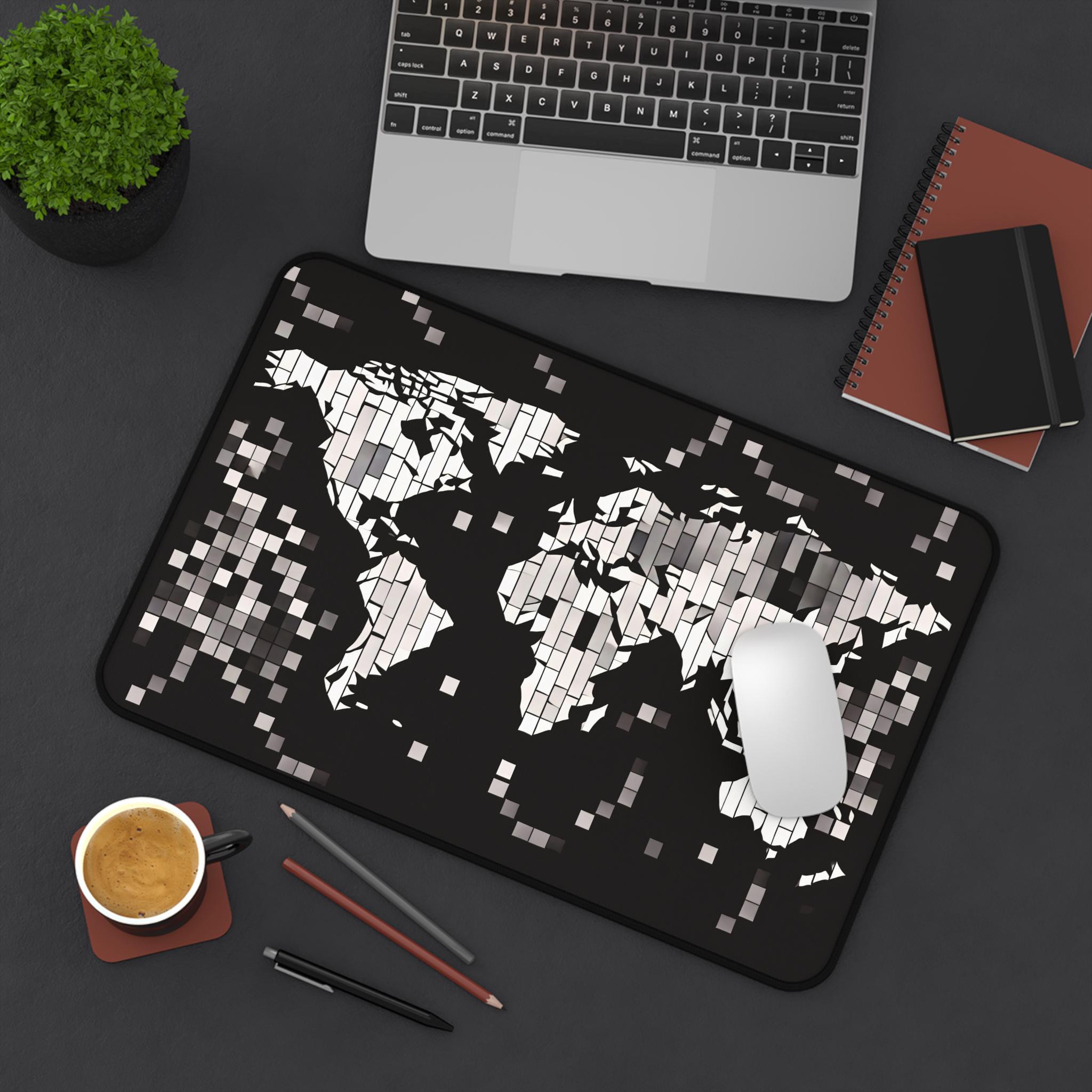Cubism World Map Earth Gaming Mousepad - High Quality XXL Mouse Pad ...