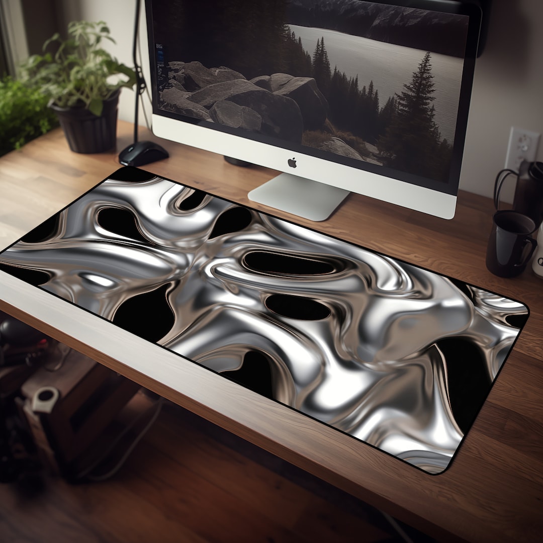 Fluid Metal Gaming Mousepad - High Quality XXL Mouse Pad - Printed ...