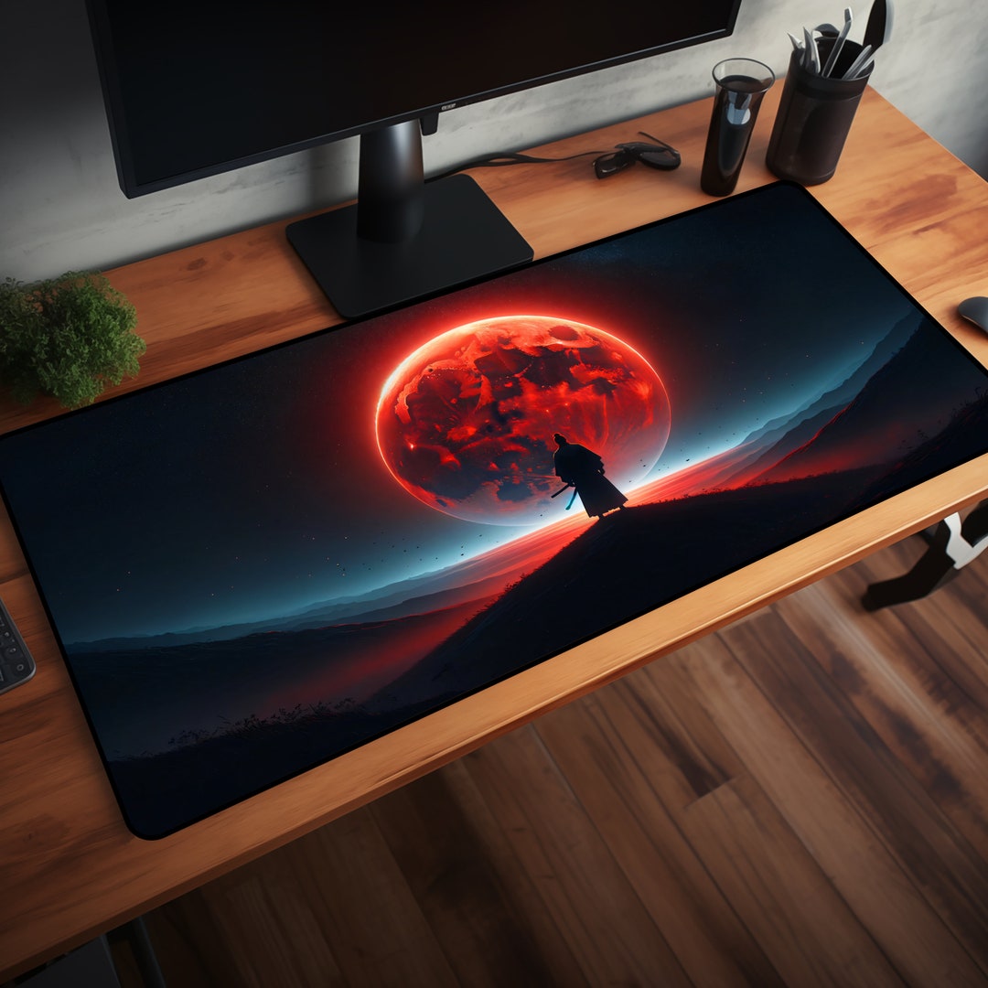 Fullmoon Samurai Gaming Mousepad - High Quality XXL Mouse Pad - Printed ...