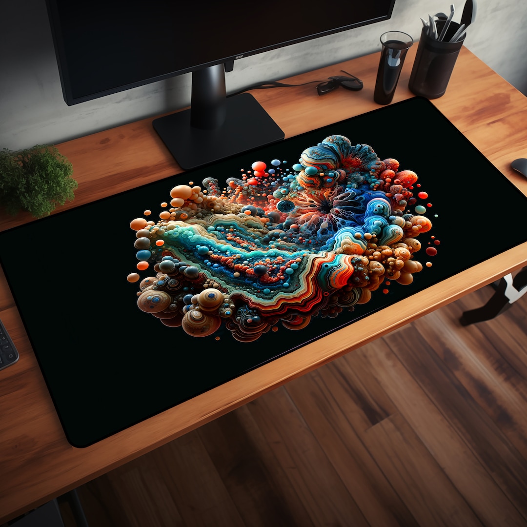 Fluid Dynamics Gaming Mousepad - High Quality XXL Mouse Pad - Printed ...