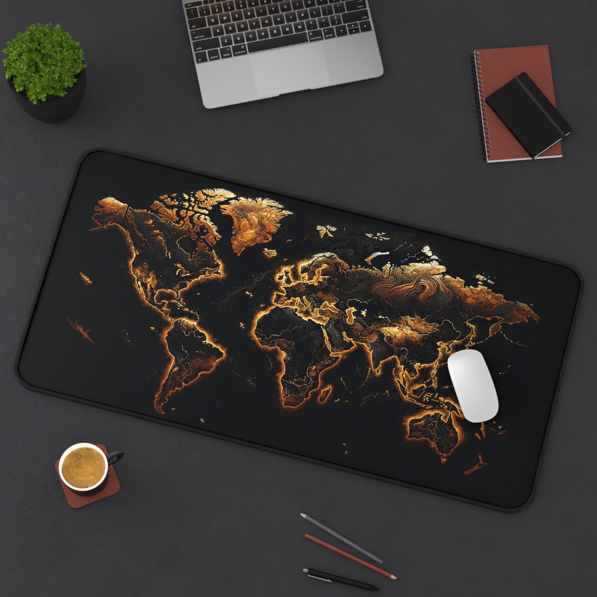 World Map of Elegance Gaming Mousepad - High Quality XXL Mouse Pad ...