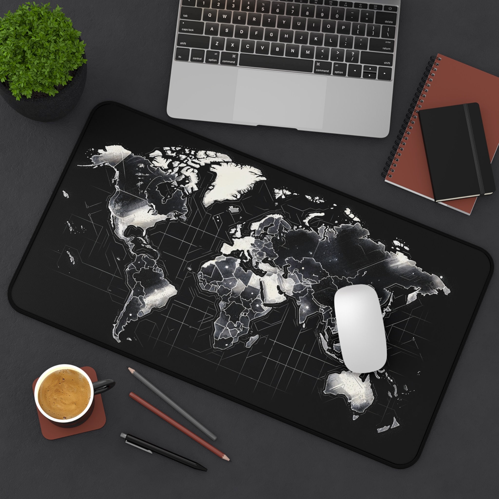World Map Gaming Mousepad - High Quality XXL Mouse Pad - Printed Gaming ...