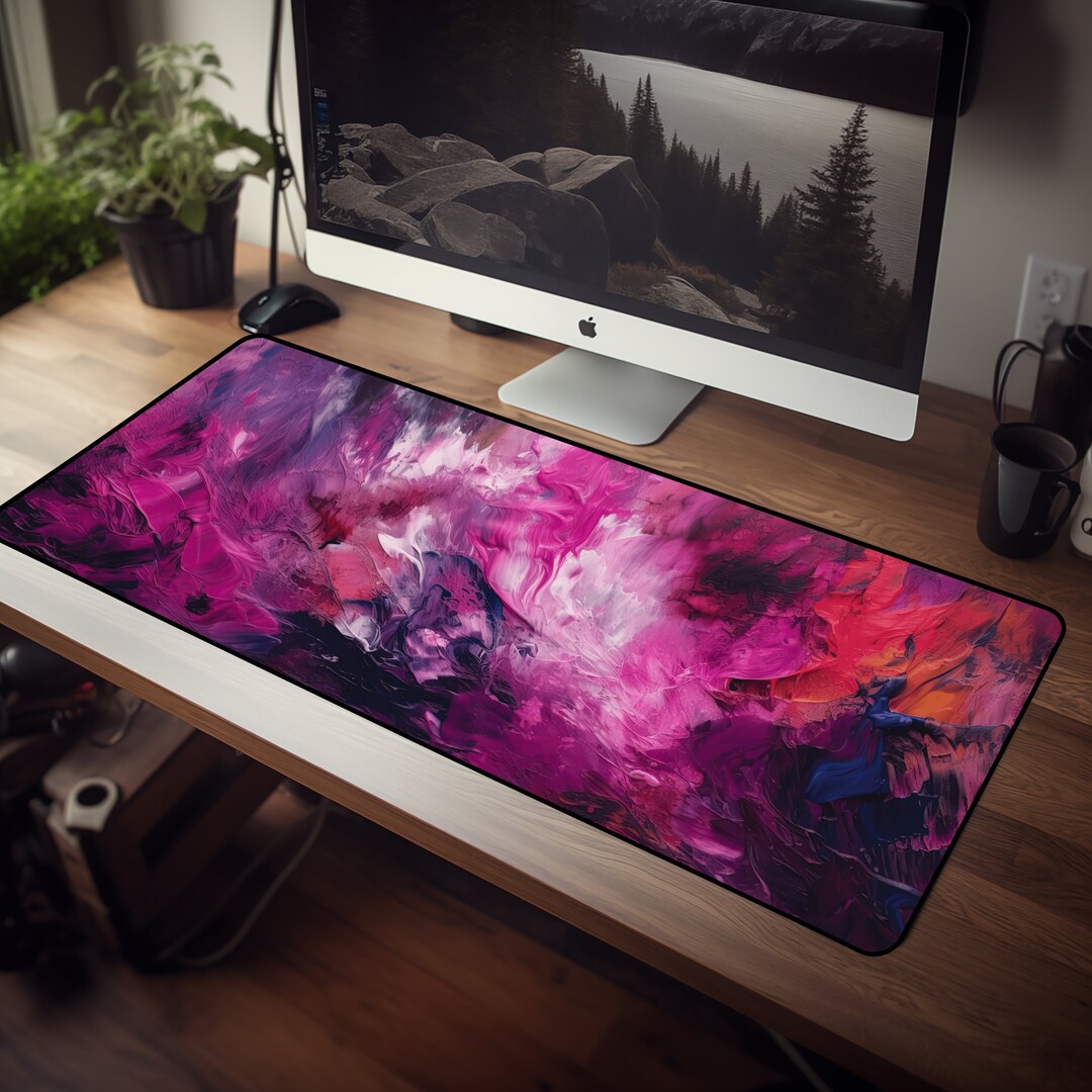 Purple Paint Gaming Mousepad - High Quality XXL Mouse Pad - Printed ...