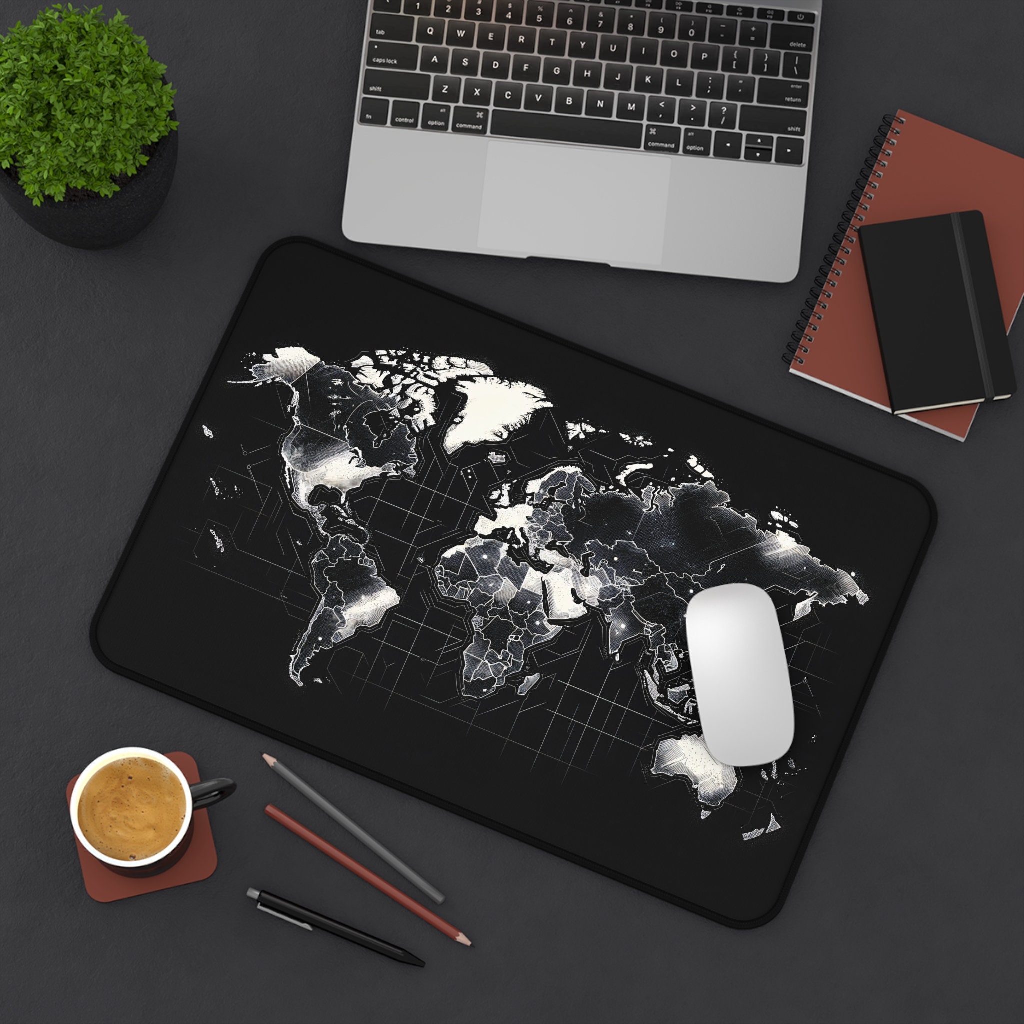 World Map Gaming Mousepad - High Quality XXL Mouse Pad - Printed Gaming ...