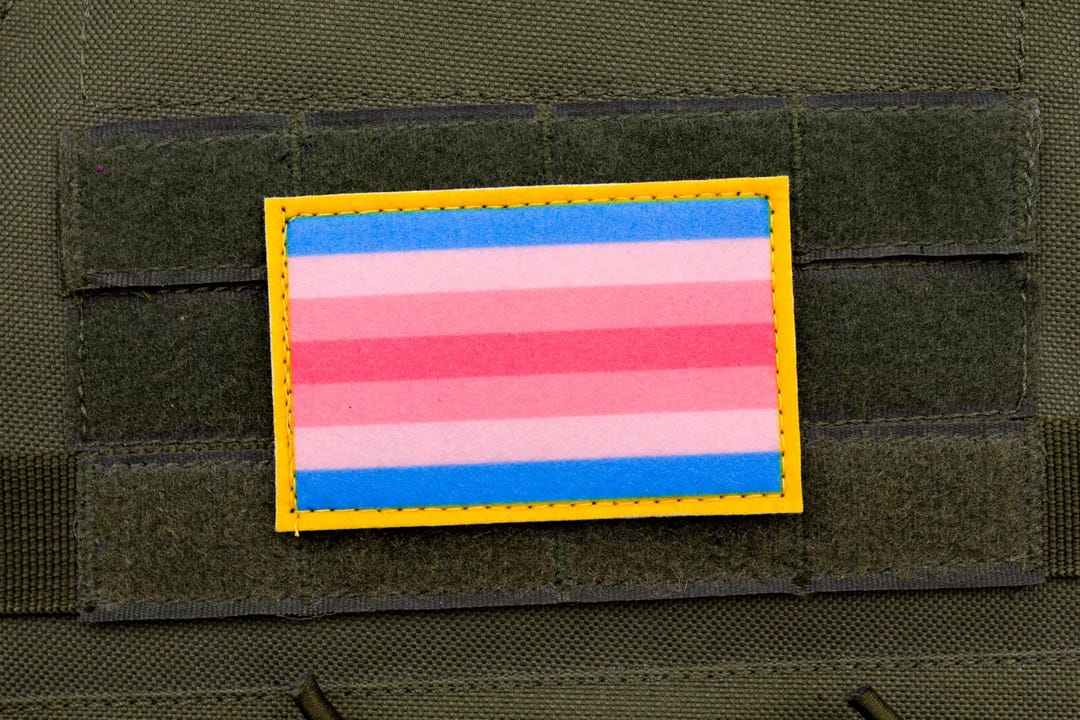 Trans Woman LGBTQ Flag Hook and Loop Patch - Etsy