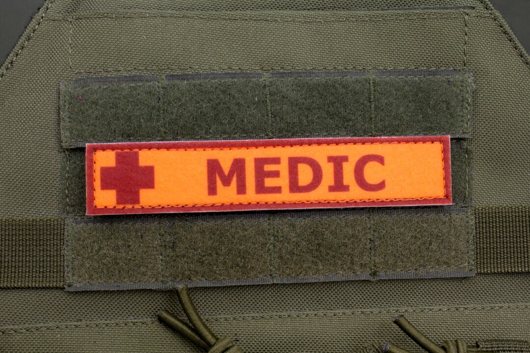 Medic TF2 RED Team Stripe Hook and Loop Morale Patch - Etsy