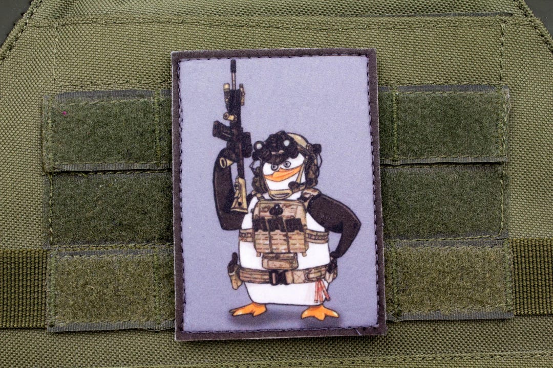 Penguin Meme Hook and Loop Morale Patch Madagascar Penguins Parody - Etsy