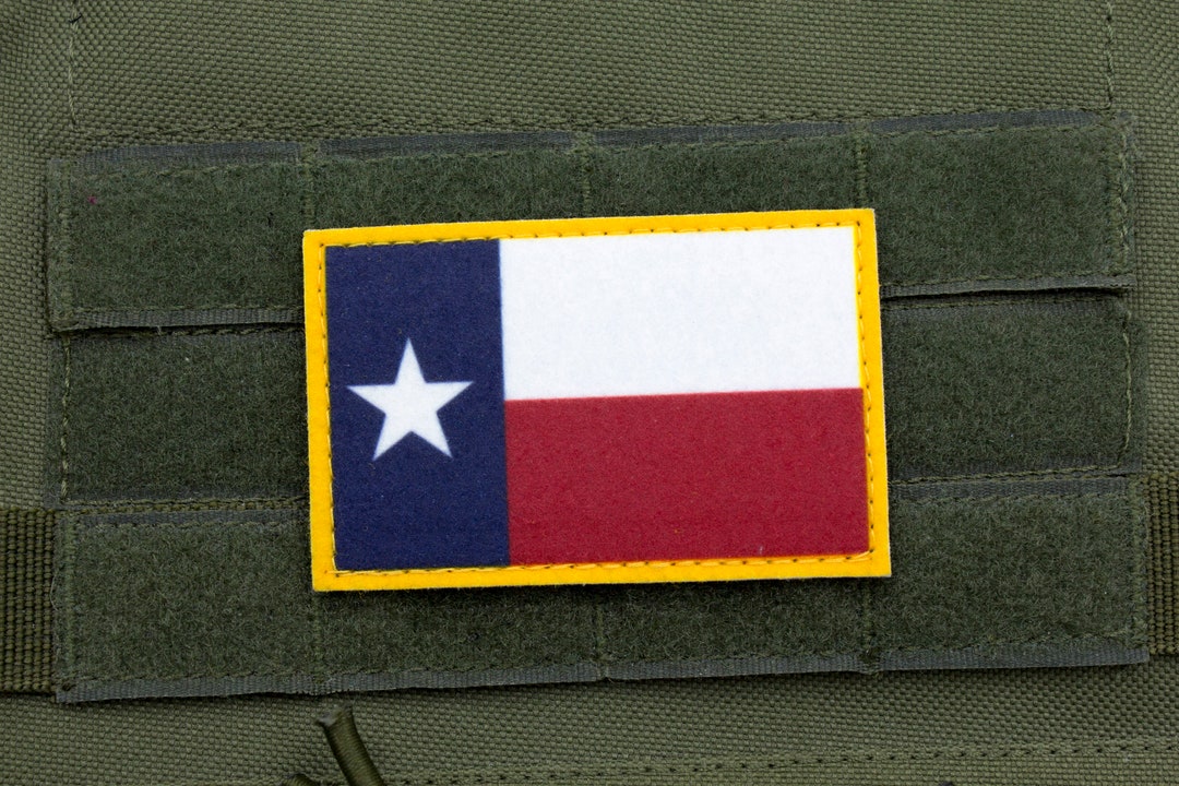 Texas Flag Patriotic Velcro Patch - Etsy
