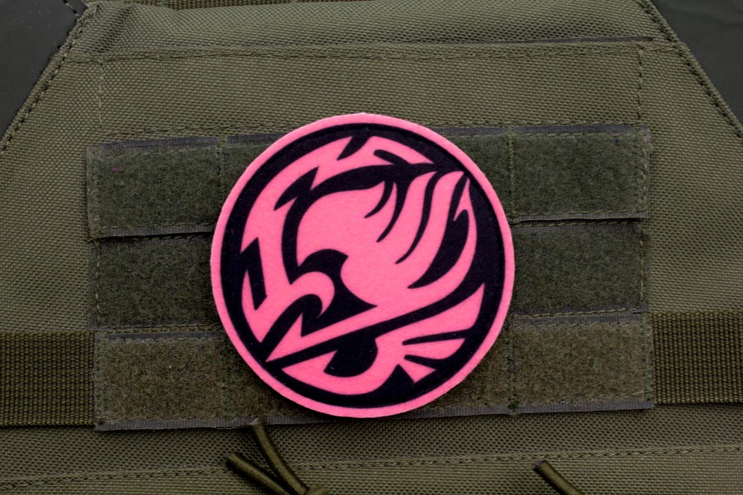 Fairy Tail Guild Logo PINK Hook and Loop Patch 3″ - Etsy