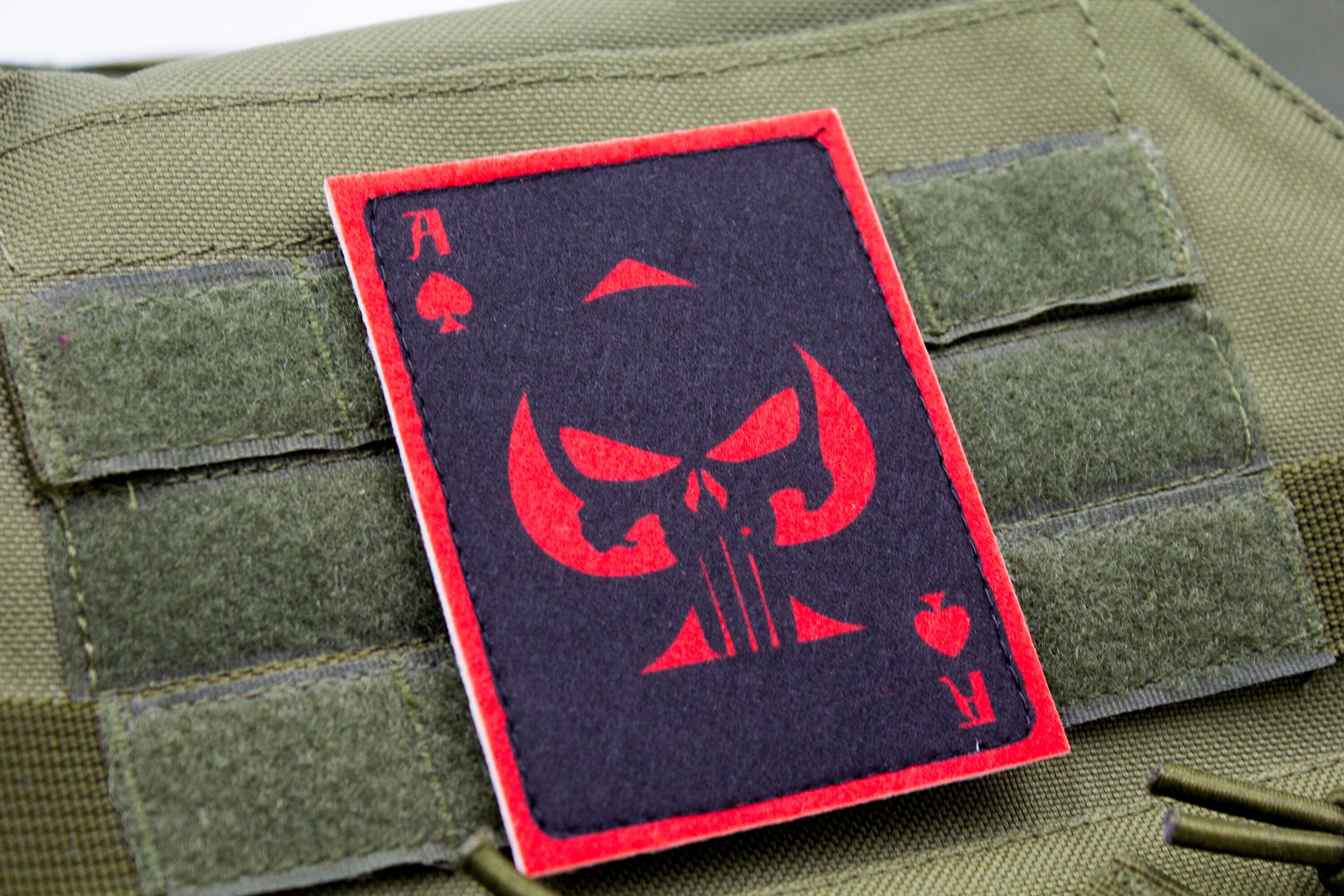Ace of Spades Skull Velcro Morale Patch - Etsy